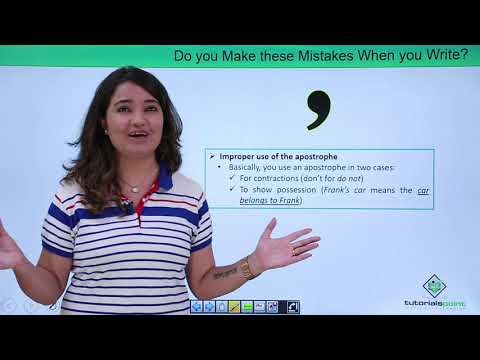 Do you Make these Mistakes when you Write?