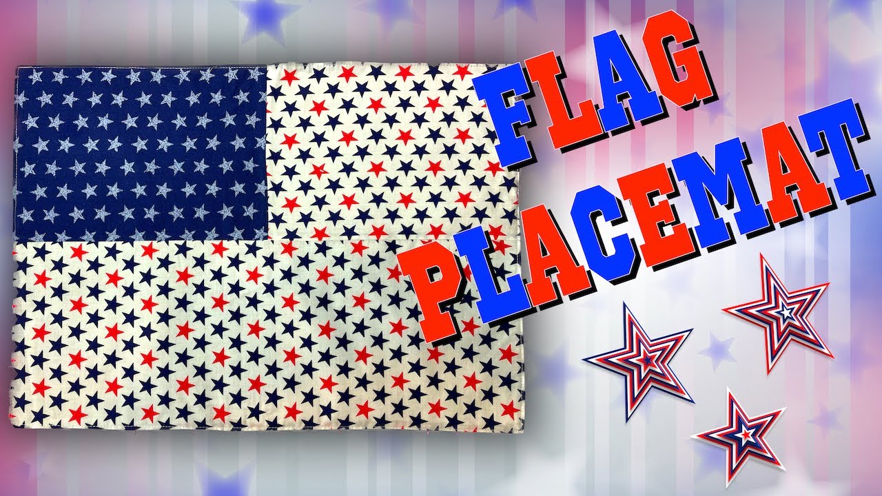 Easy Flag Placemat | Quick Project | The Sewing Room Channel