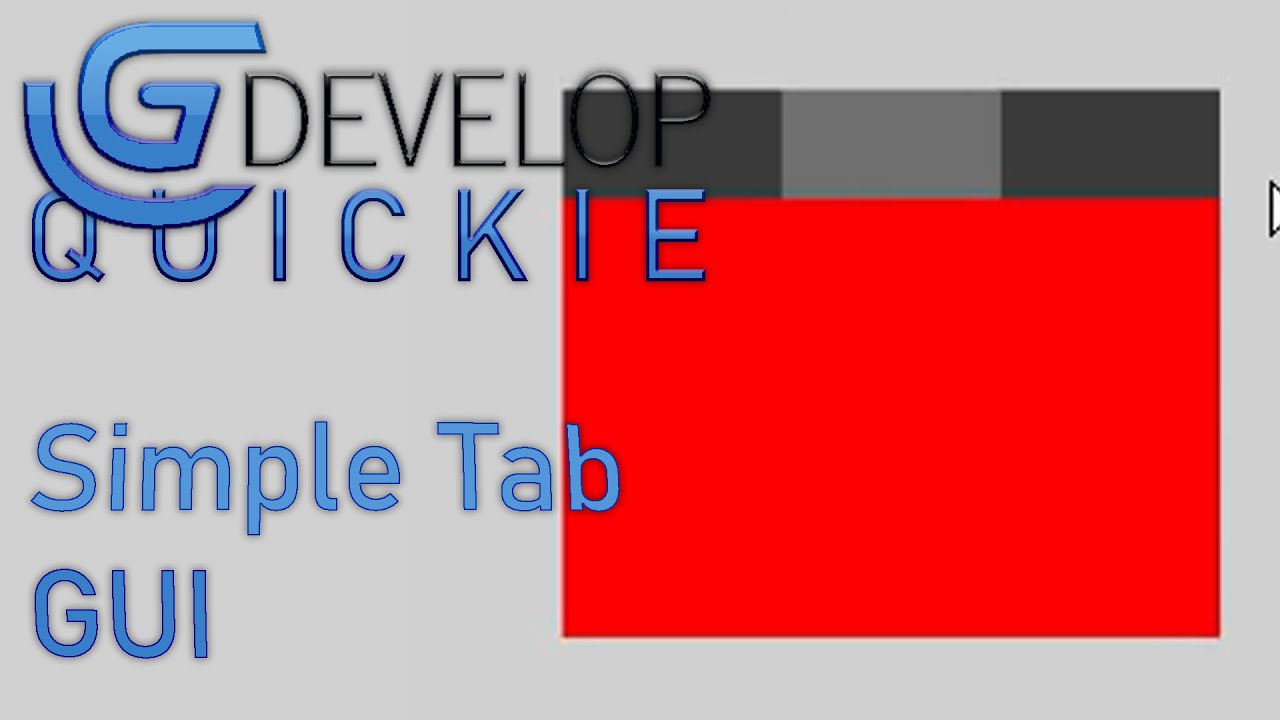 Simple Tabs in GDevelop