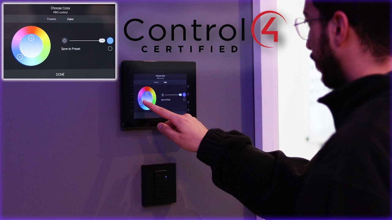 How to use the RGB lighting control on the new Control4 OS 3.3 system