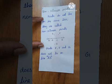 Define Non-Collinear Points With Example - Maths / Basic Geometrical Ideas / In Tamil / 🖋🖋🖋