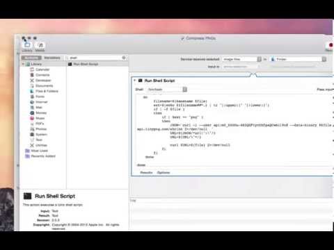 How to compress PNG Files with TinyPNG and Automator - Mac Tutorial