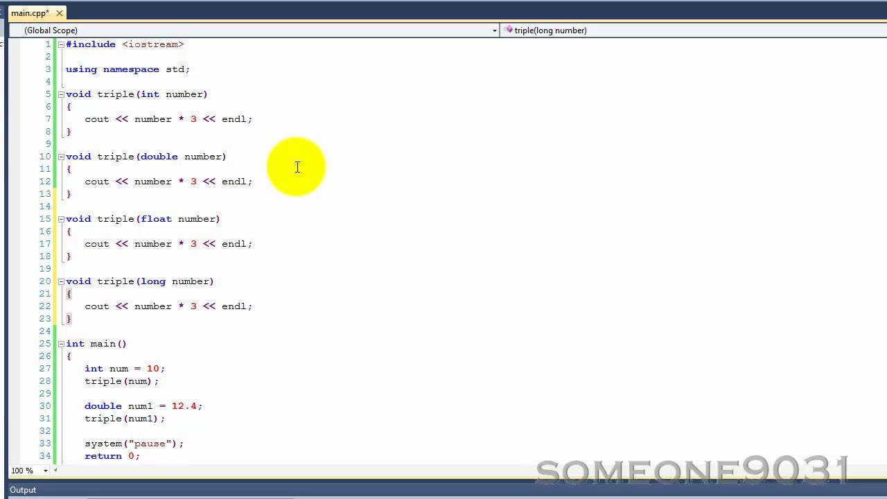 C++ NOOB TO PRO-TUTORIAL 30-FUNCTION OVERLOADING