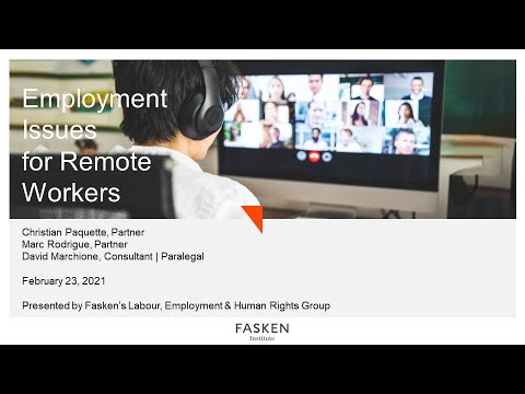 Employment Issues for Remote Workers