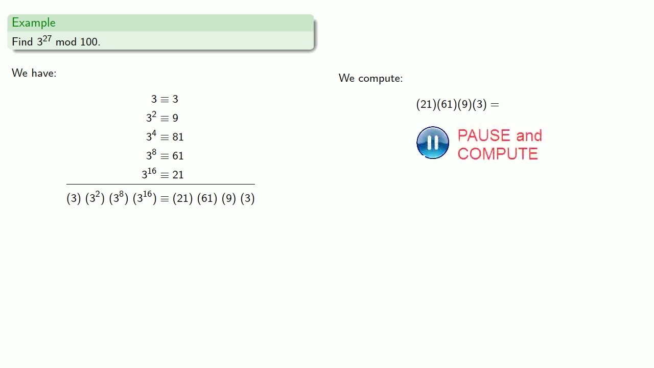 The Fast Powering Algorithm