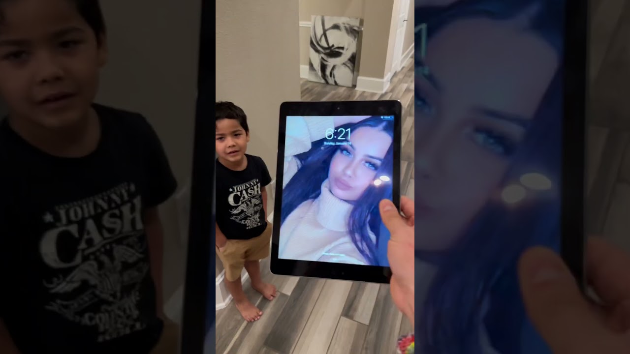 Mom finds sons tablet with a girl on his lockscreen then tells dad and does this #shorts