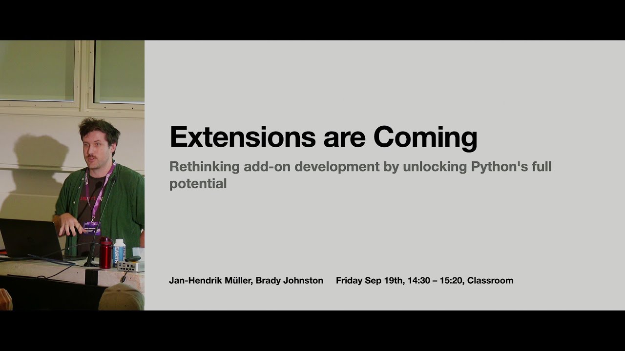 Extensions are Coming: Rethinking addon development by unlocking Python's… — Blender Conference 2025
