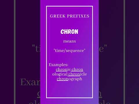Greek Prefixes - Chron #shorts
