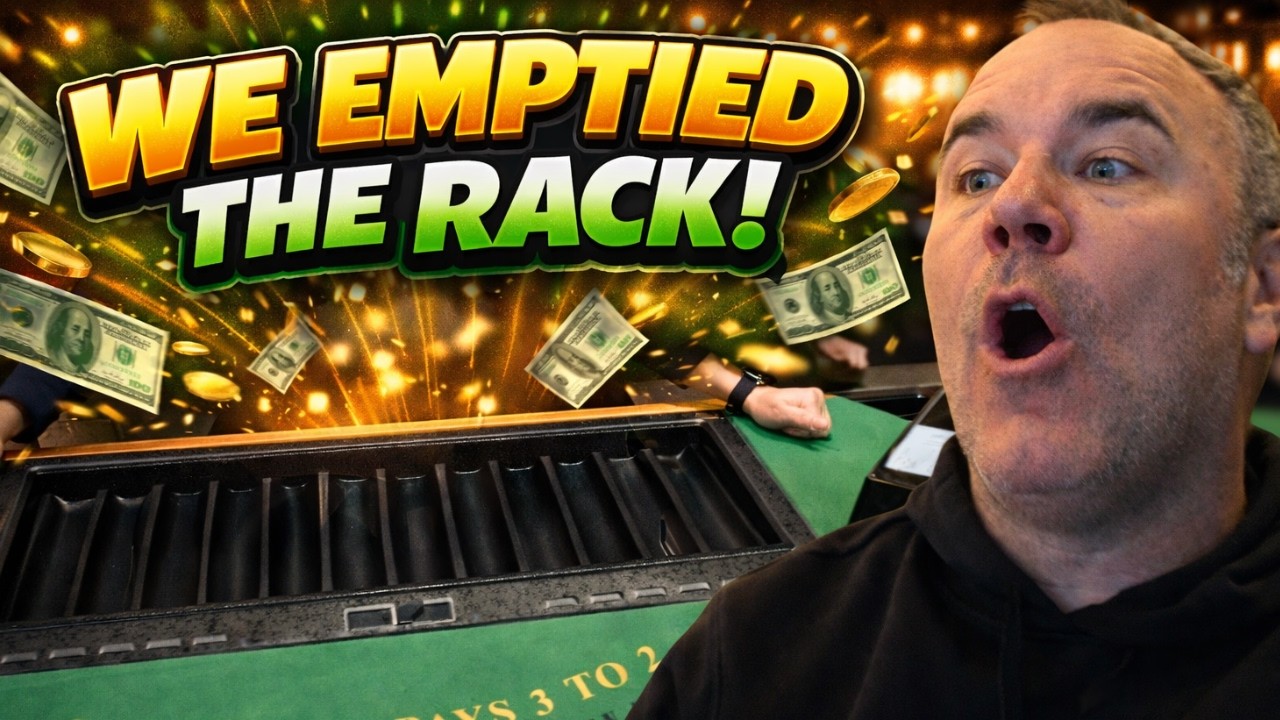 We Tried to EMPTY the Blackjack Rack.... This Happened!