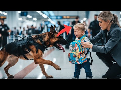 K9 Hero Dog Exposes Woman at Airport – What They Found in the Boy's Backpack Shocked Everyone