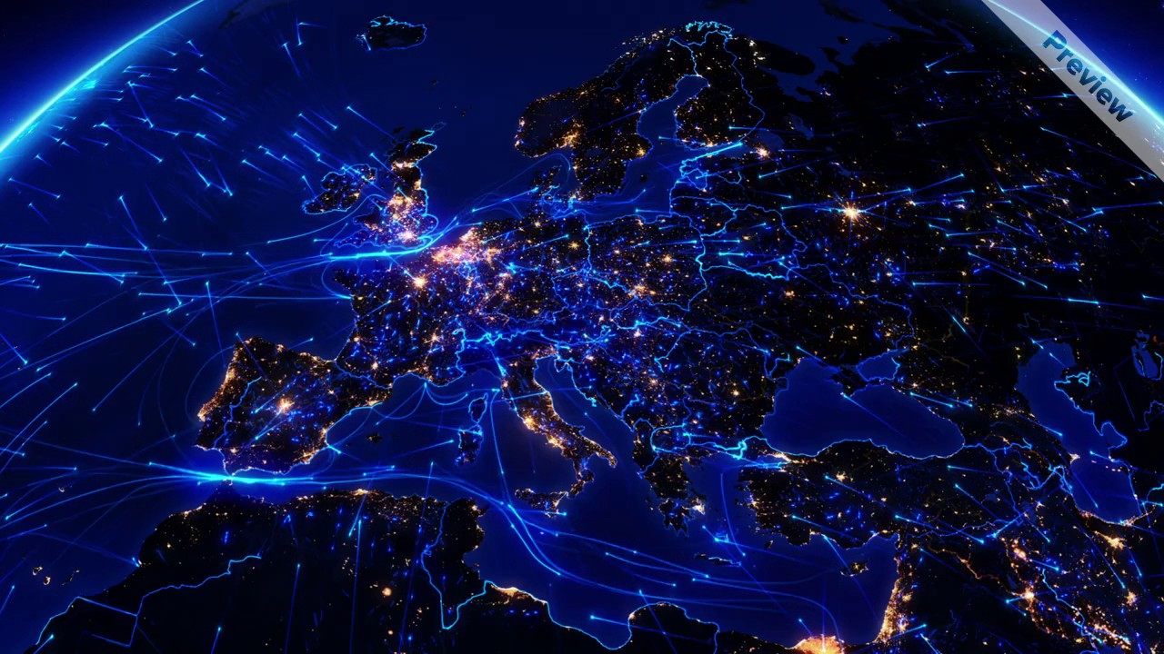 world's global network traffic map