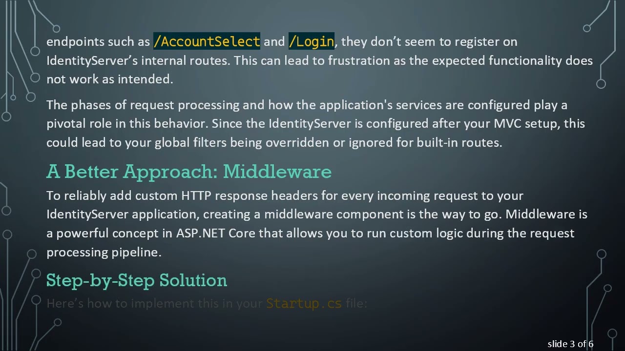 How to Add Custom HTTP Response Headers to IdentityServer4 Endpoints