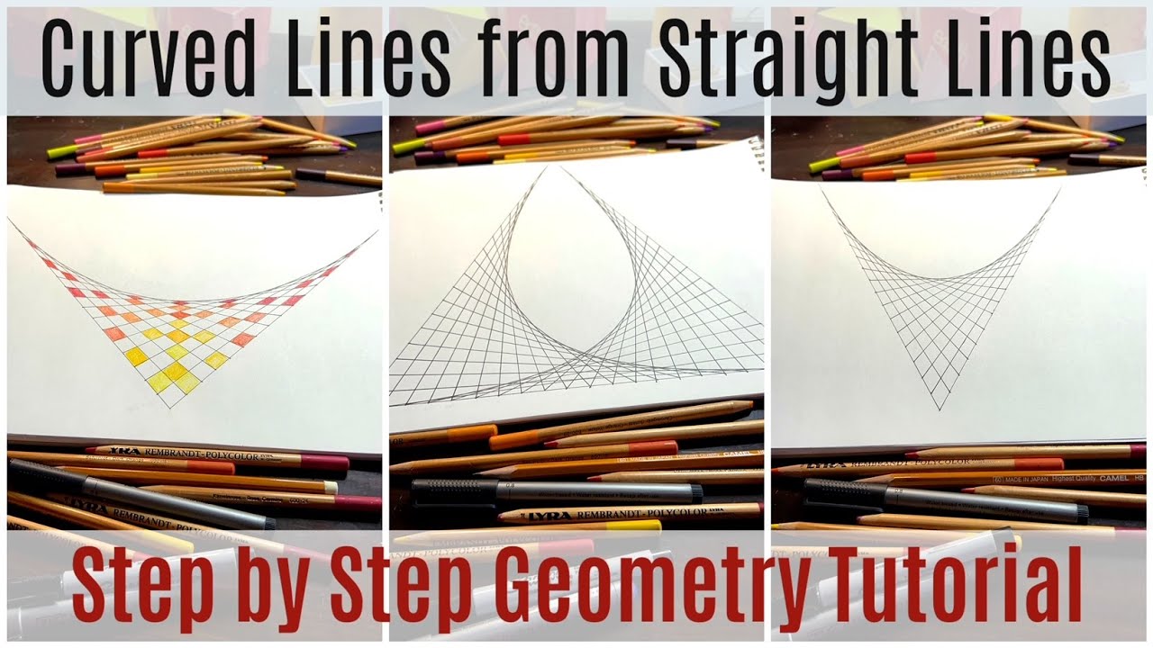 Curved Lines from Straight Lines | Live Waldorf Geometry Lesson