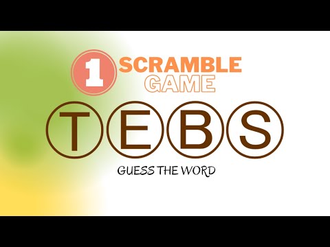 Scramble Game - Unscramble the Words - Trivia Game - Vocabulary Game - Brain Teaser - Guess the word