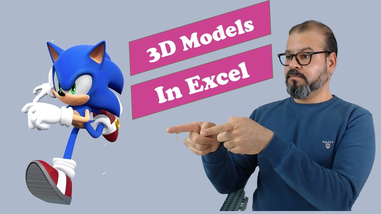 How to insert 3D models in Excel?