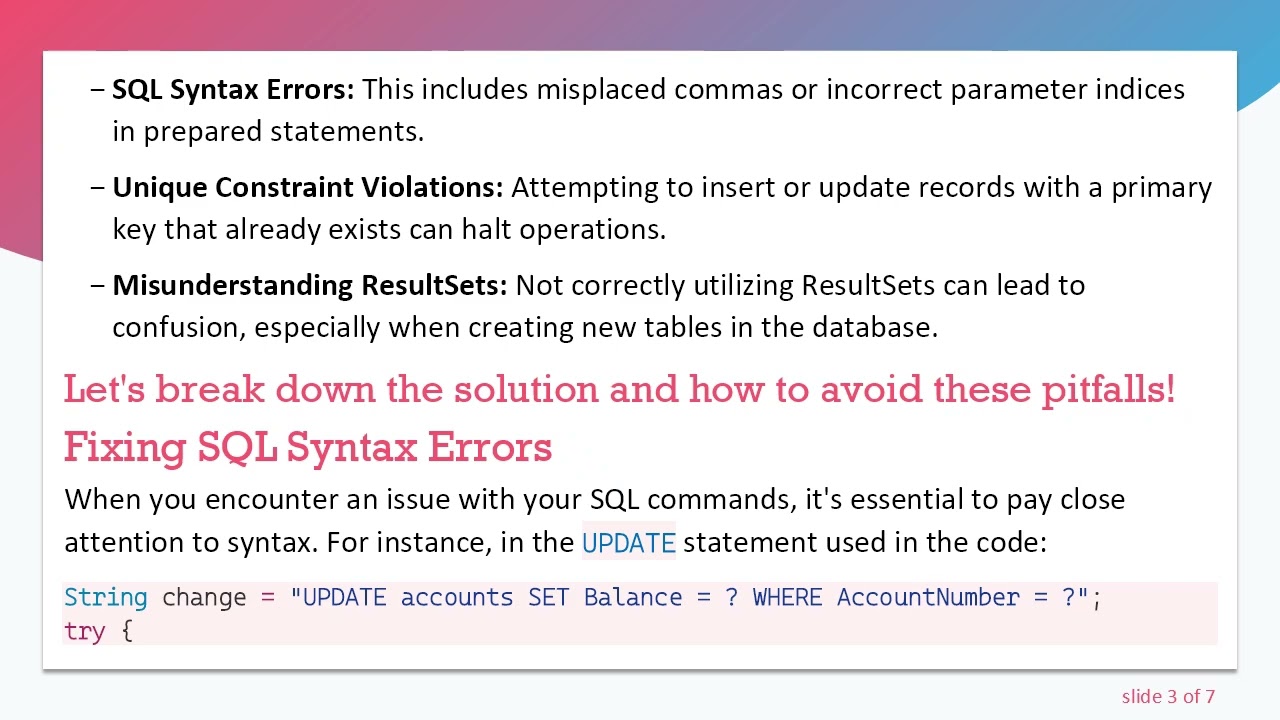 Resolve Your Java and SQLite Database Errors with These Simple Fixes