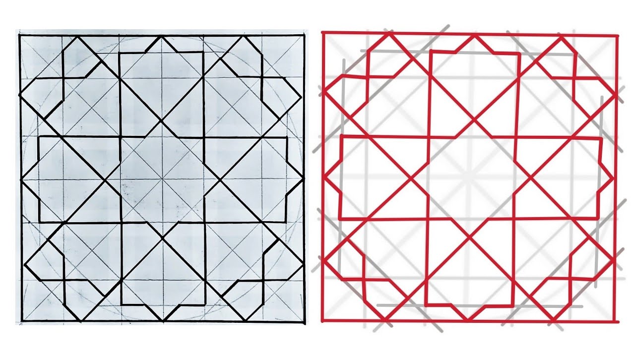 #6 Simplest Geometric Pattern | Step by Step construction