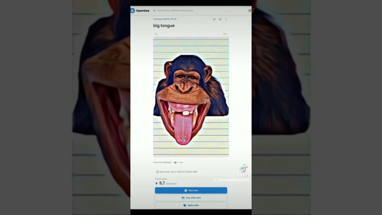 new collections Big Tongue Monkeys family NFT art available on opensea.io #NFTArt #NFTCollection
