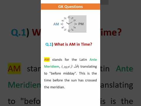 What is AM and PM in Time? AM PM