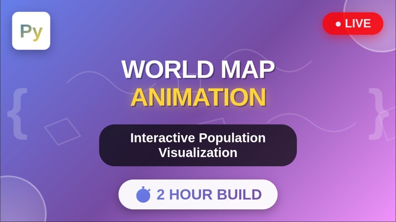 Python Data Visualization: Interactive World Population Map with Plotly & Pandas | Live Coding