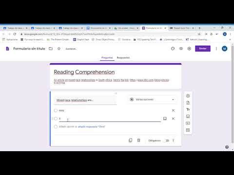 How to make a Reading Comprehension Quiz on Google Forms.