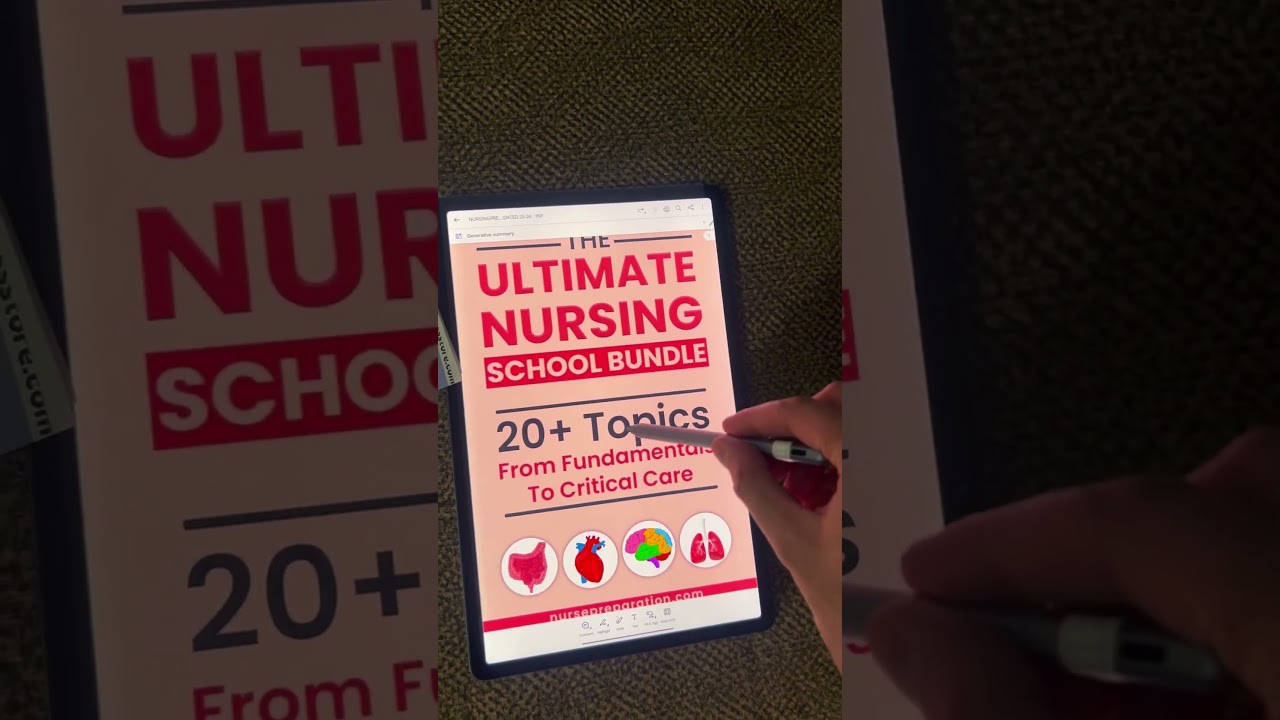 The ultimate nursing school bundle #nurselife #nursingstudent #nclexstudyguide #nursingschool