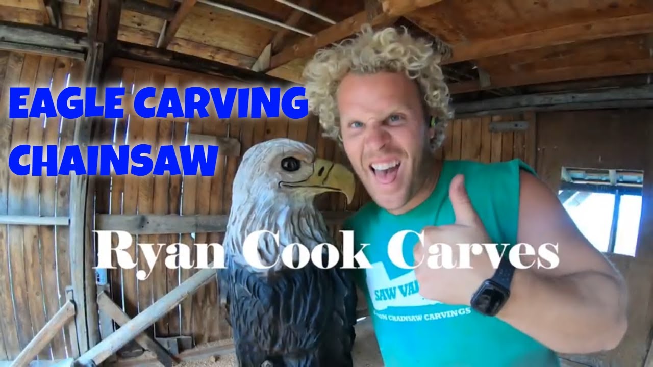 Carving a Eagle - Perched Eagle - How to tutorial-