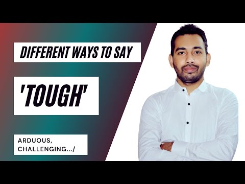 #shorts 8 ways to say 'TOUGH' | English Vocabulary Lesson - Synonyms of Tough