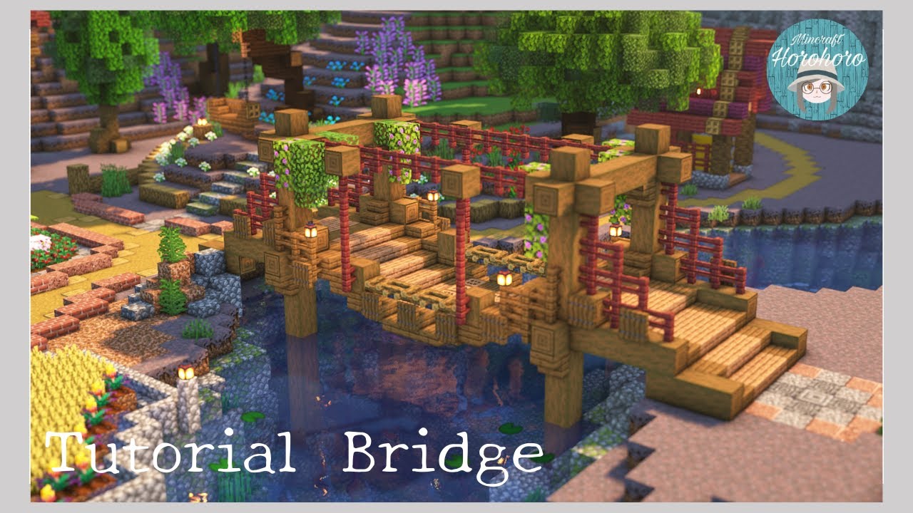 Minecraft おしゃれな橋の作り方 Red Bridge Tutorial 【マインクラフト】#Minecraft #minecraftbuils - Minecraft Builders