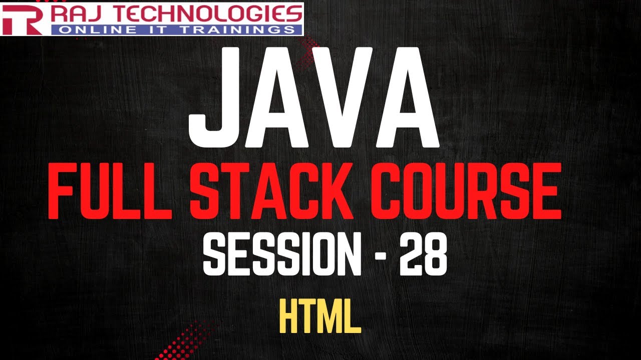 Become a FULL STACK Java MASTER | HTML for Web Development