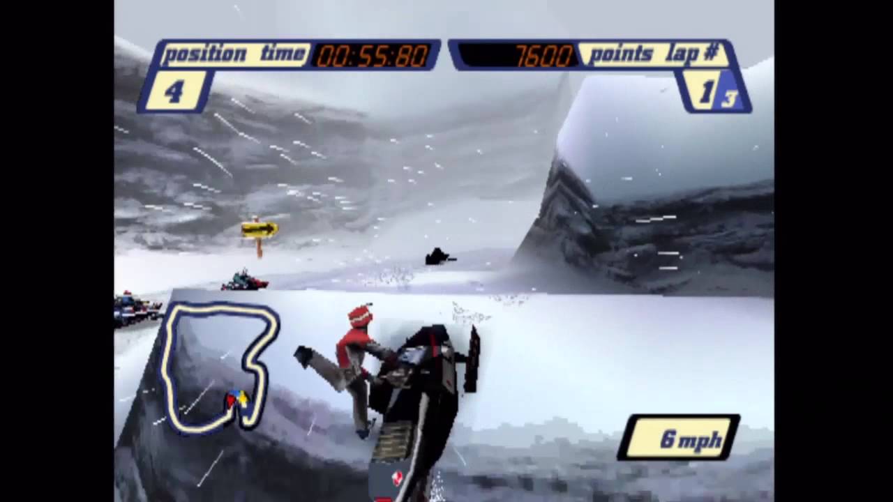 Sled Storm (PS1) Gameplay