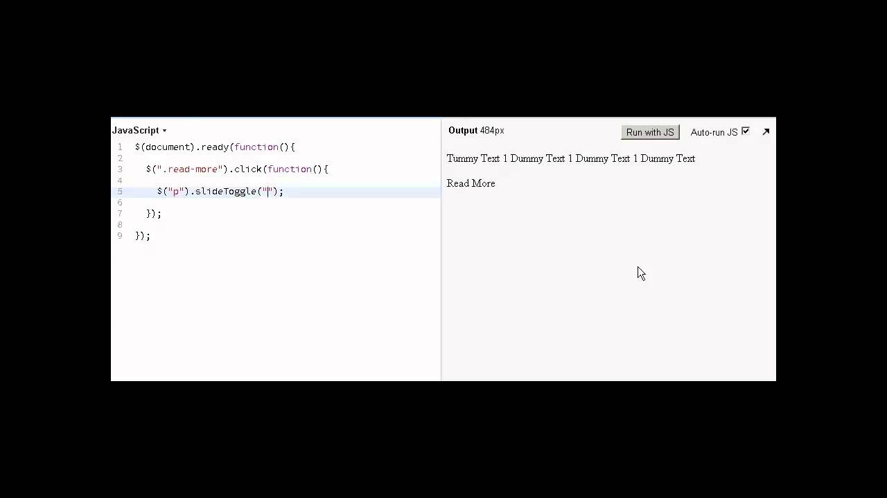 jQuery expand collapse scripting
