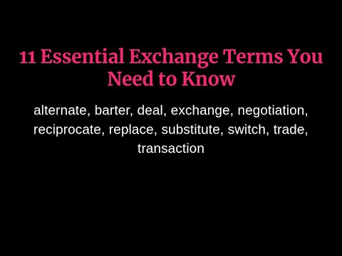 11 Essential Exchange Terms You Need to Know