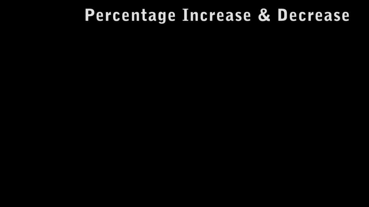 iGetIt - Percentage Increase & Decrease Introduction