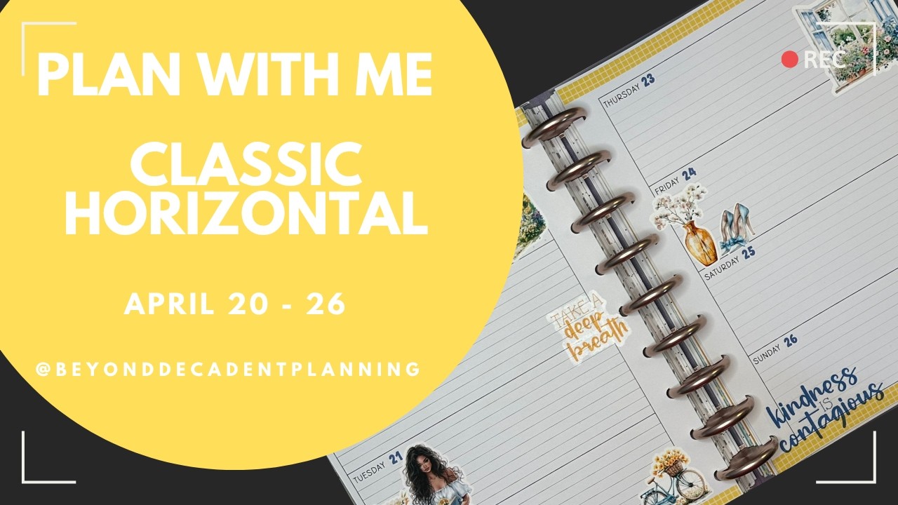 Plan With Me! | Classic Horizontal KOAP Planner | Lush Petals Co Stickers | April 20-26, 2026