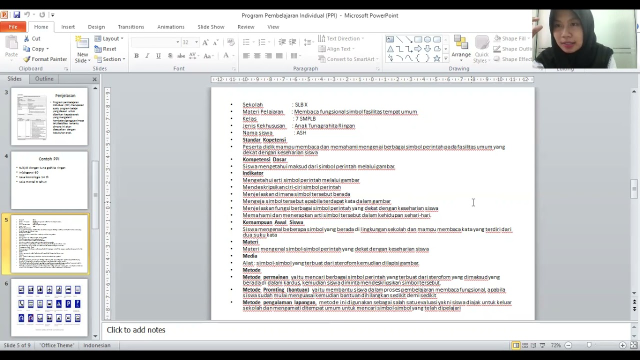 program pembelajaran individual PPI