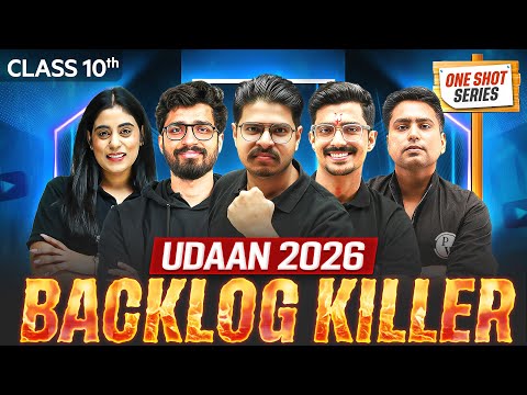 Launching !! BACKLOG KILLER For Udaan 2026 Class 10th Students ๐ฅ