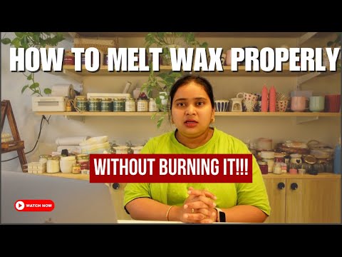 How to Melt Wax Properly Without Burning It | Candle Making for Beginners #candlebusiness #candles