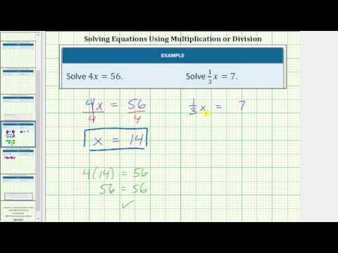 Solving Absolute Value Equation Using Multiplication and Division ...