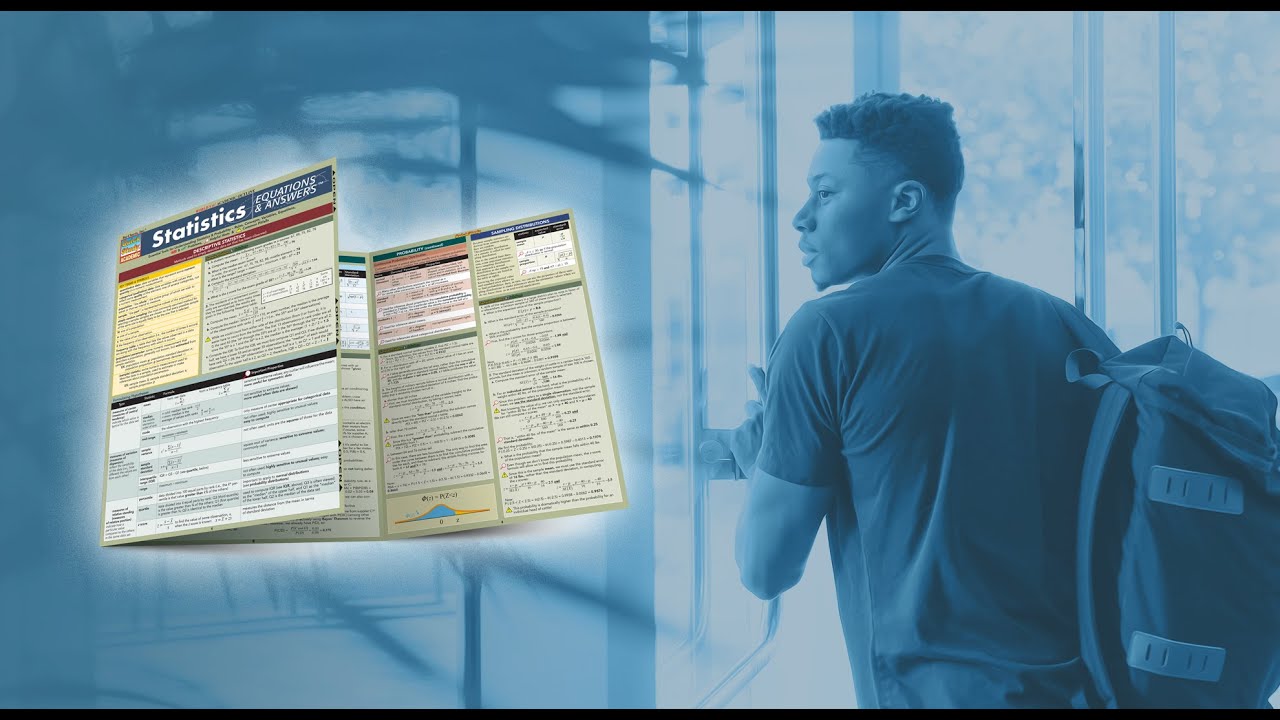QuickStudy® Statistics Equations & Answers Laminated Study Guide