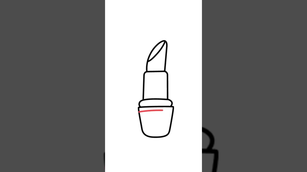 Lipstick drawing step by || Lipstick drawing step by a easy#lipstickday #drawlips#shorts #shortvideo
