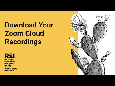 Download Your Zoom Cloud Recordings