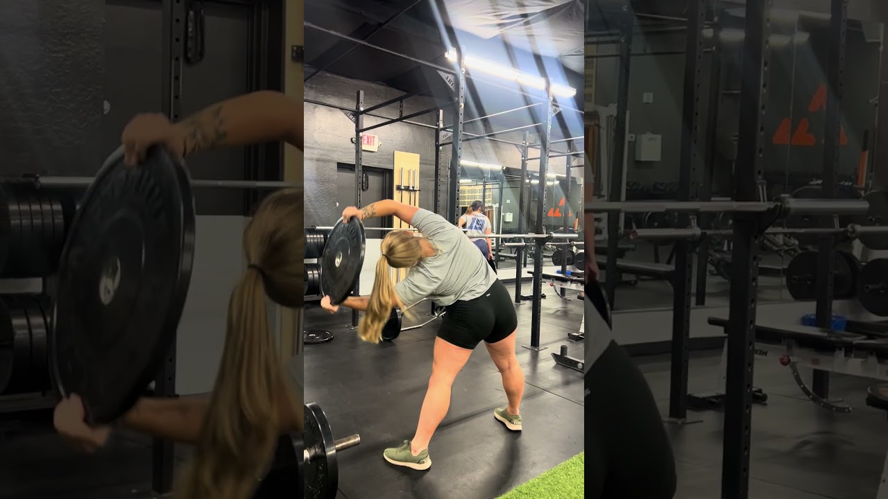 Wide Stance Plate Overhead Side Bend