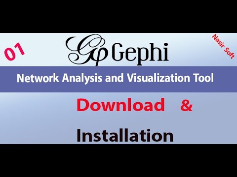 01 - Gephi | Download & Installation | Free Network Analysis and Visualization Tool | Tutorial