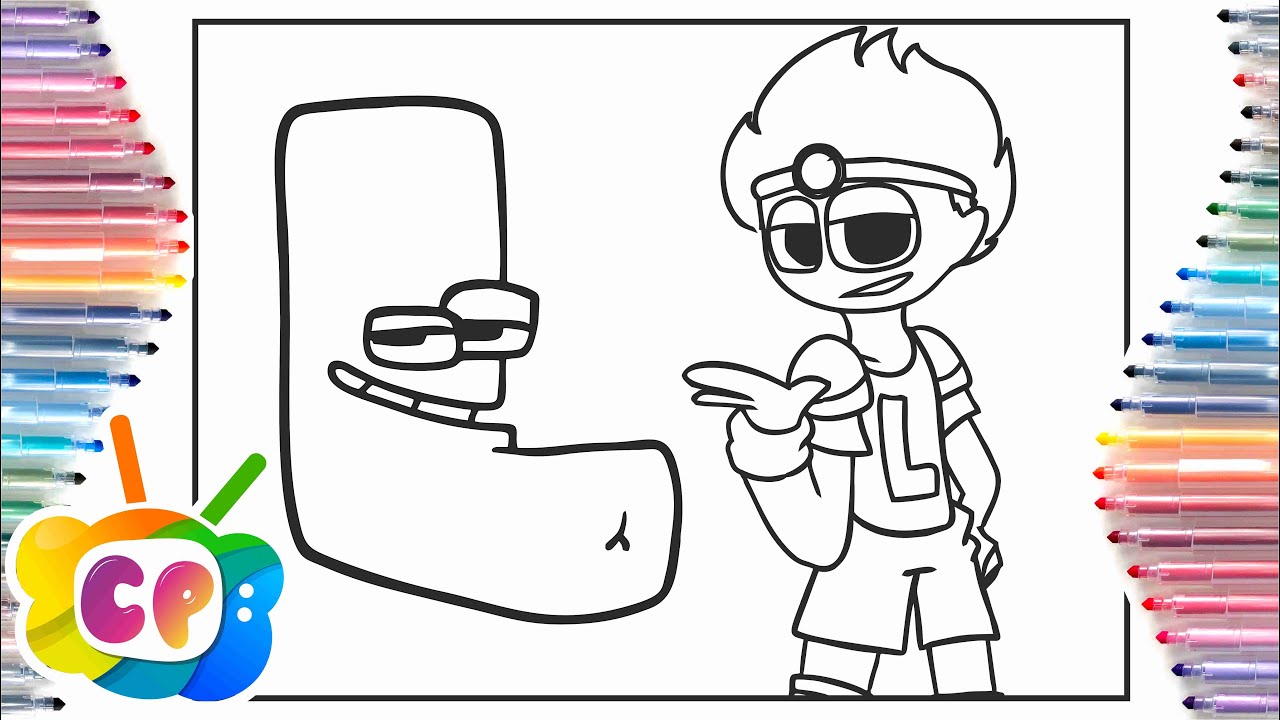 Alfabet lore Coloring pages / The letter J and its human image/Elektronomia & JJD-Free [NCS Release]