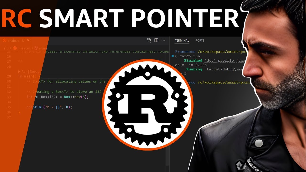 The RC Smart pointer - Full Crash Rust Tutorial for Beginners