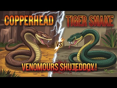 Copperhead vs Tiger Snake: Venomous Showdown!