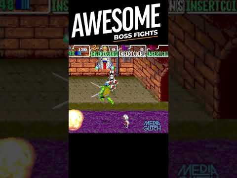 Awesome boss fights Baxter Stockman TMNT arcade