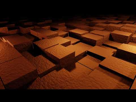 Golden Boxes Loop - Metal Texture Background Video - 4k - golden boxes loop