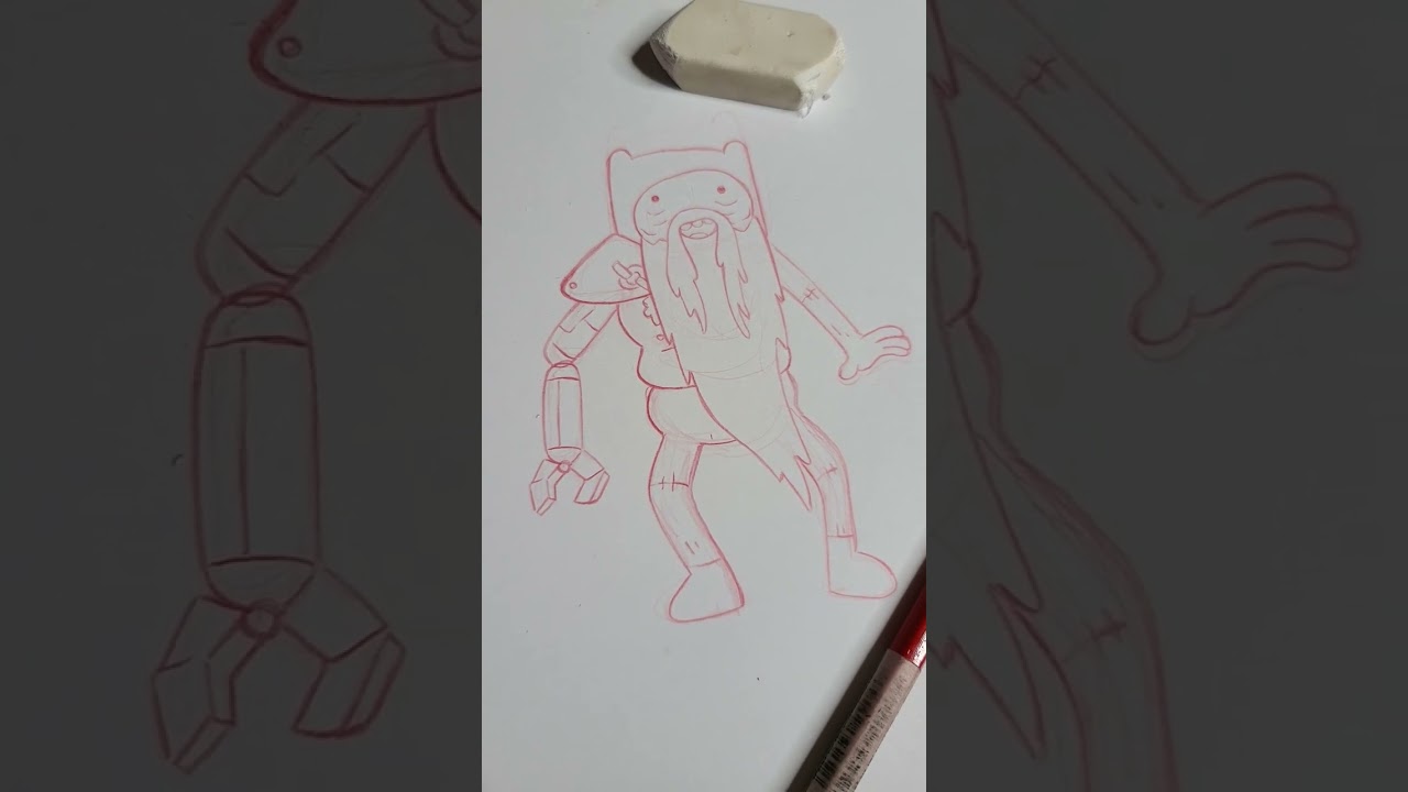 My first time drawing anything #adventuretime so I drew Old #finn